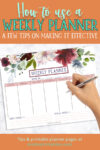 How to Use a Weekly Planner - Mom's Printables